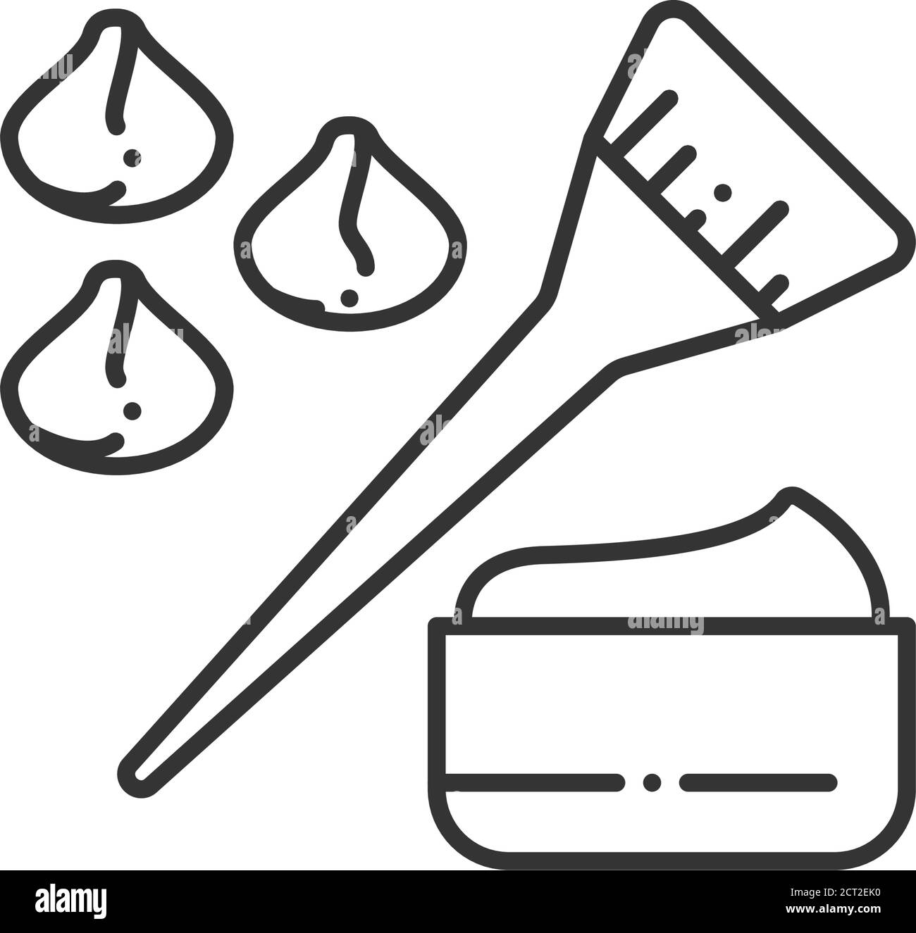 Hair color palette Stock Vector Images - Alamy