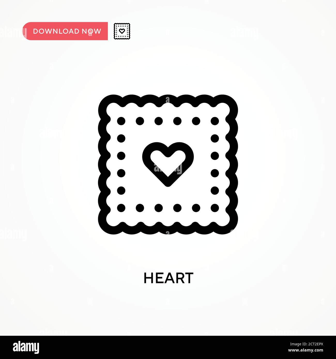 Heart Simple vector icon. Modern, simple flat vector illustration for ...