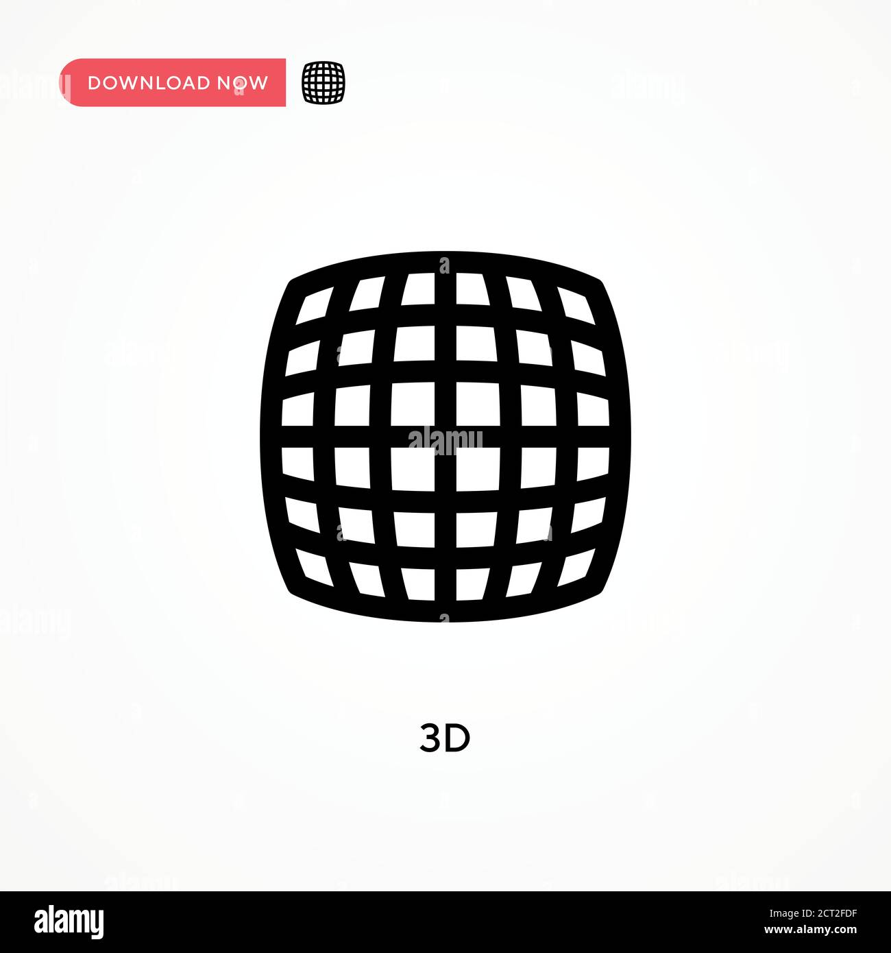 3d Simple vector icon. Modern, simple flat vector illustration for web ...