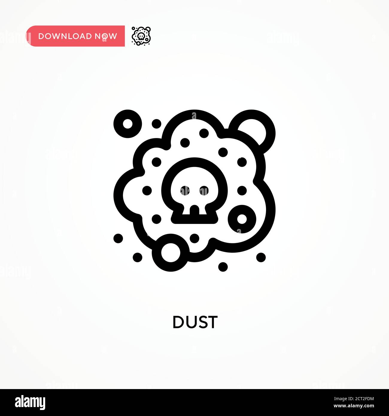 Dust Simple vector icon. Modern, simple flat vector illustration for ...
