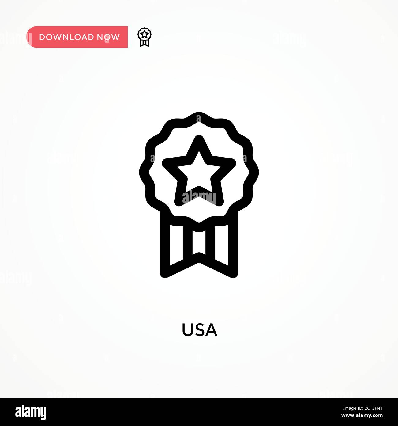 Usa Simple vector icon. Modern, simple flat vector illustration for web ...