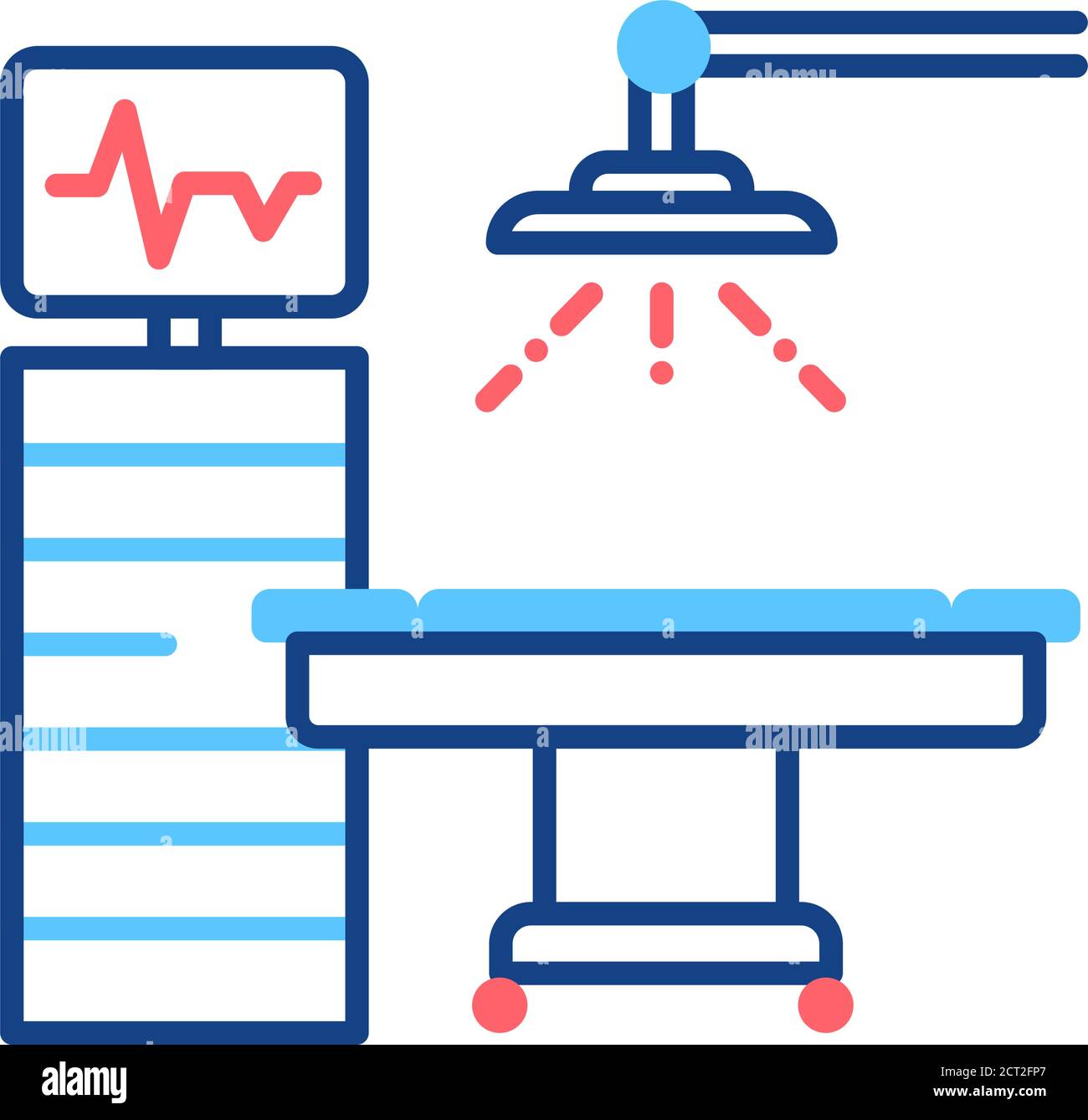 Cancer patient hospital bed Stock Vector Images - Alamy