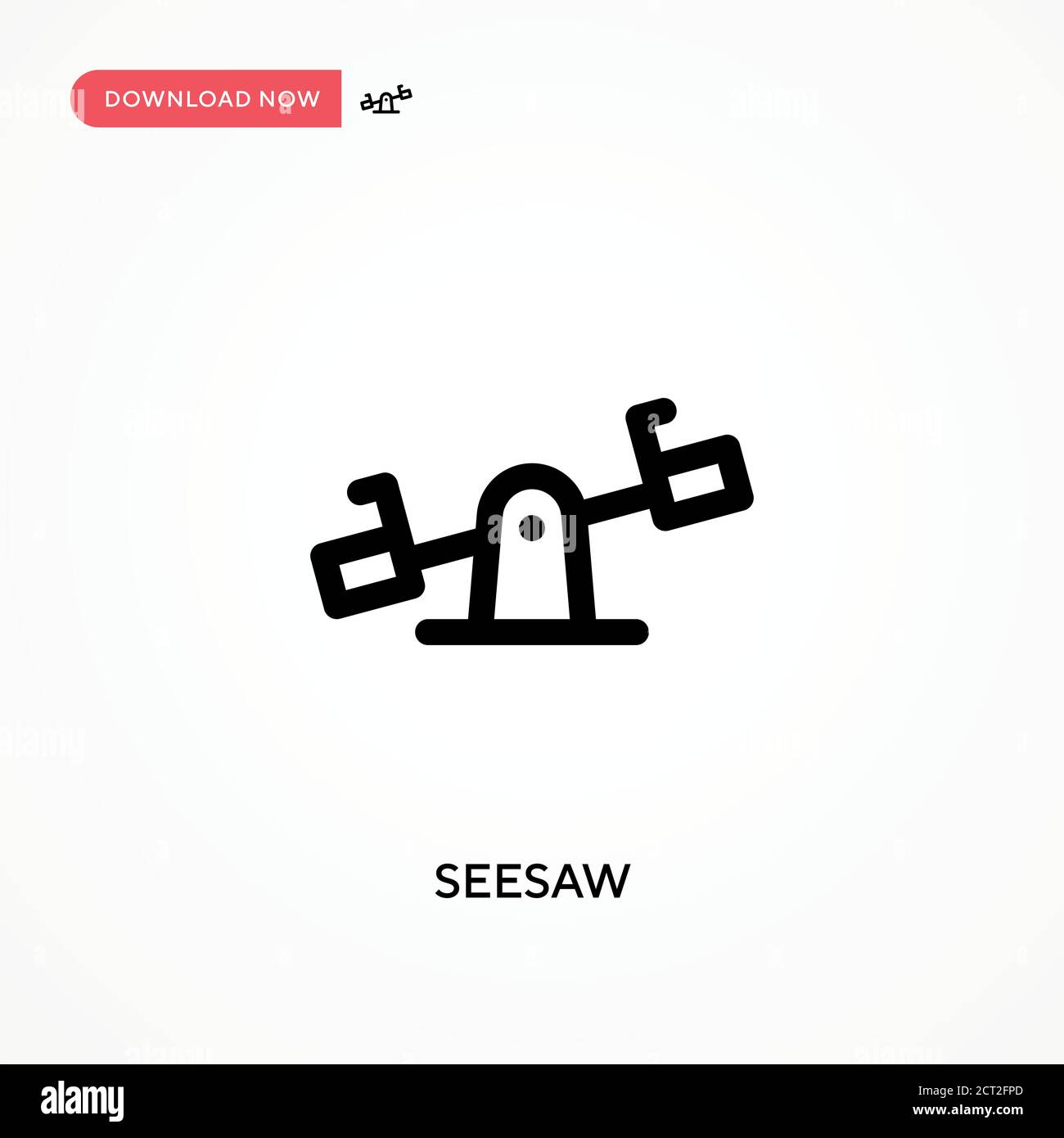 Seesaw Simple vector icon. Modern, simple flat vector illustration for ...