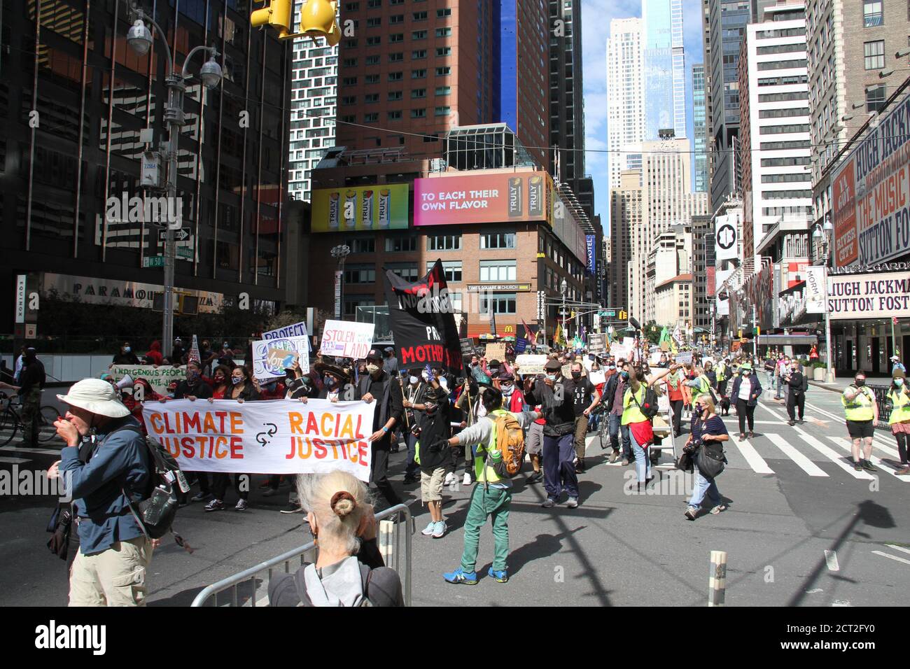 New York, USA. 20th Sep, 2020. (NEW) Climate Change Peaceful Protest in ...
