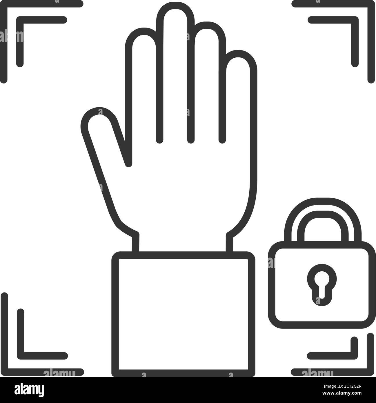 Hand scan verifying Stock Vector Images - Alamy