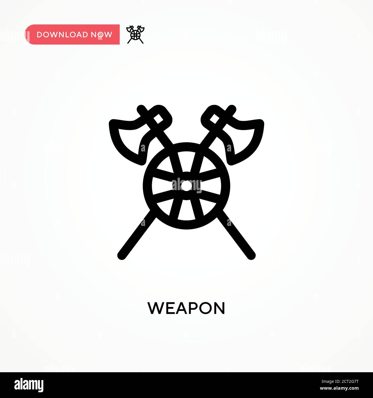 Weapon Simple vector icon. Modern, simple flat vector illustration for ...