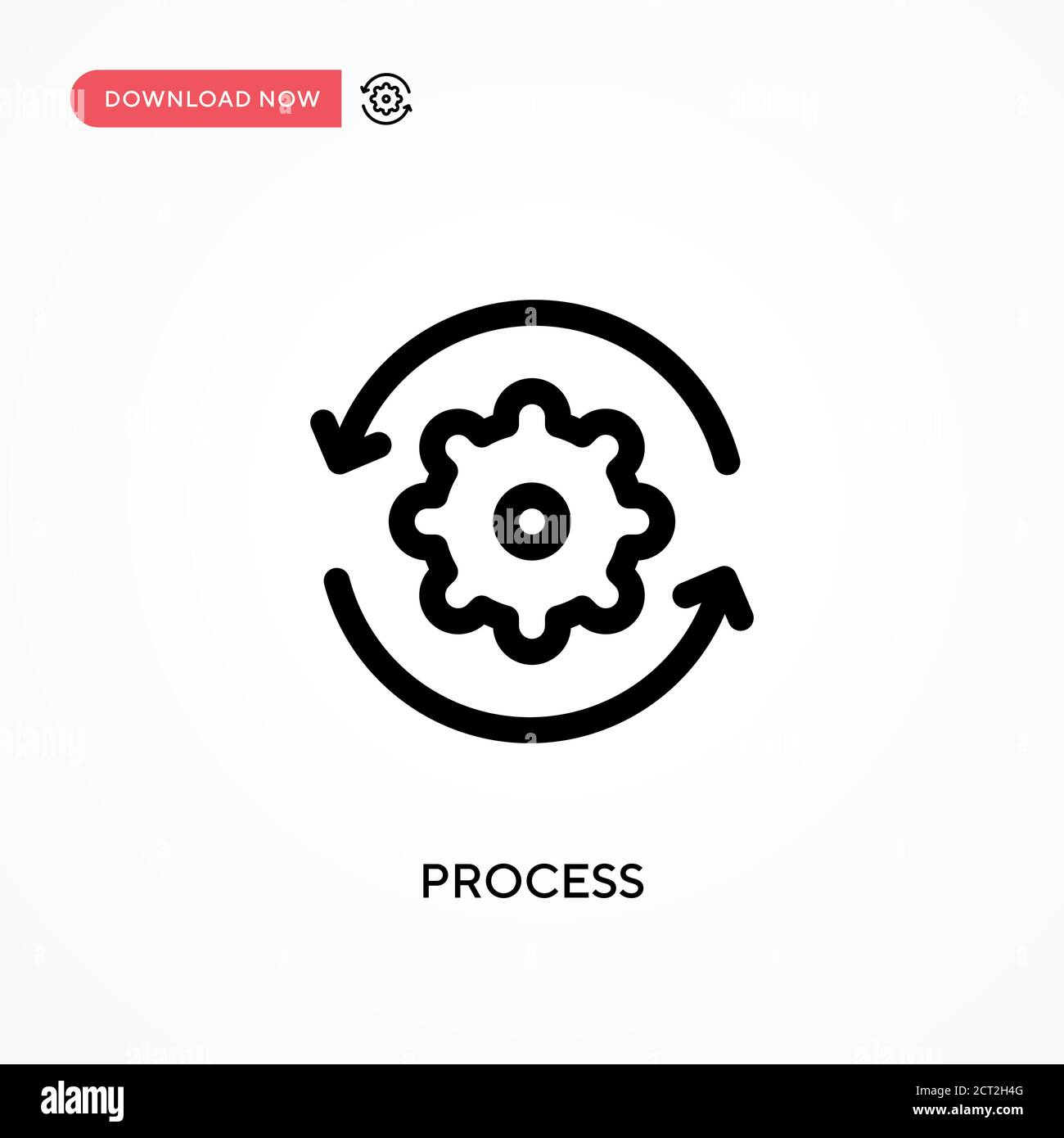 Process Simple vector icon. Modern, simple flat vector illustration for ...