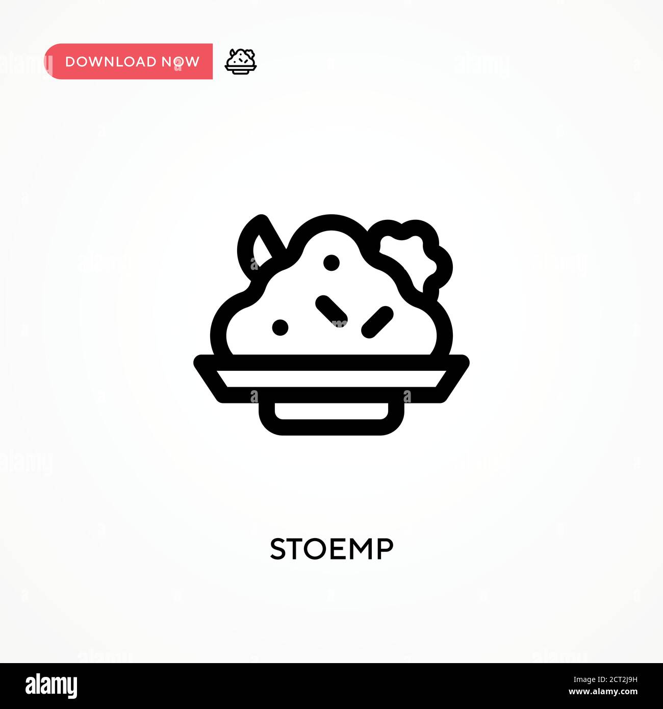 Stoemp Simple vector icon. Modern, simple flat vector illustration for web site or mobile app ...