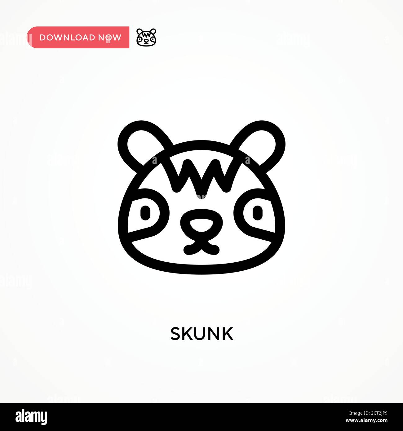 Skunks tail Stock Vector Images - Alamy