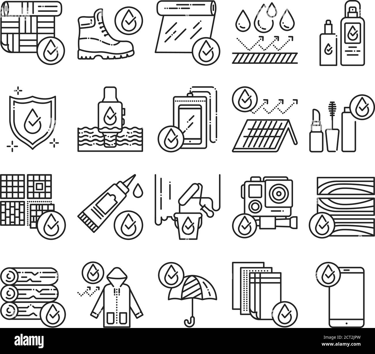 Waterproof tools Stock Vector Images - Alamy