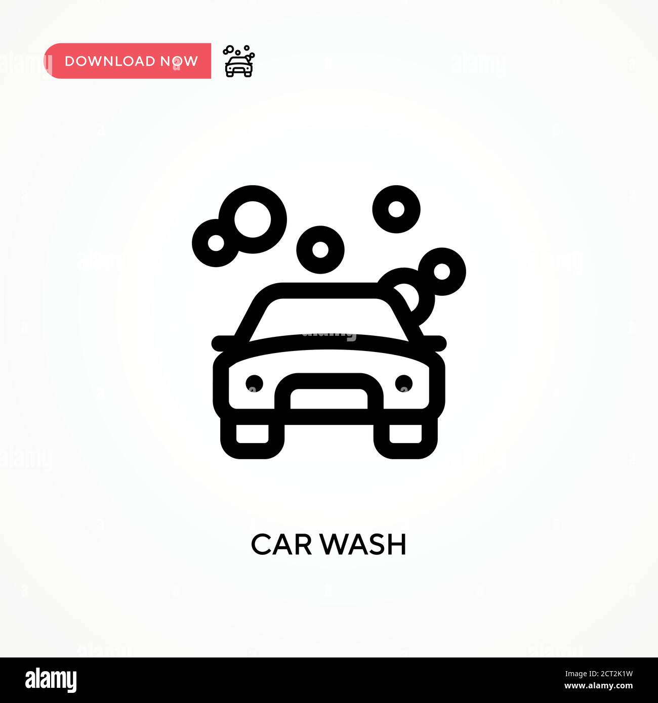 Car wash Simple vector icon. Modern, simple flat vector illustration ...