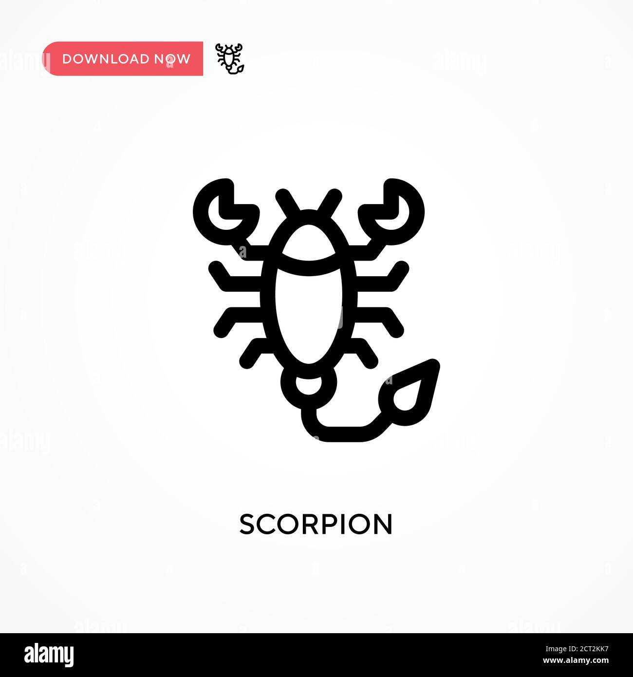 Scorpion Simple vector icon. Modern, simple flat vector illustration ...