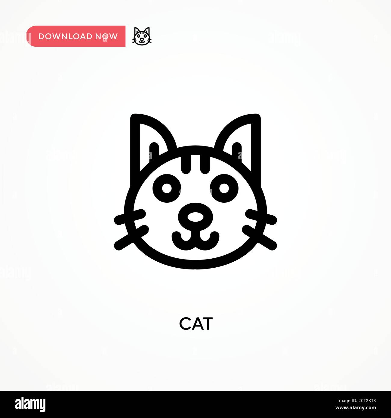 Cat Simple vector icon. Modern, simple flat vector illustration for web ...