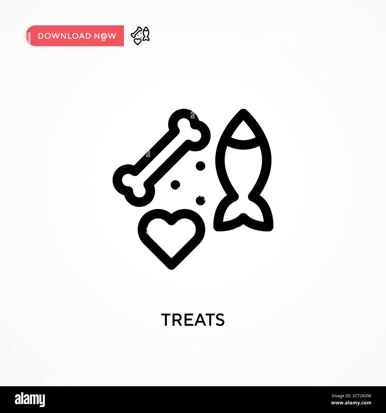 Treats Simple vector icon. Modern, simple flat vector illustration for ...