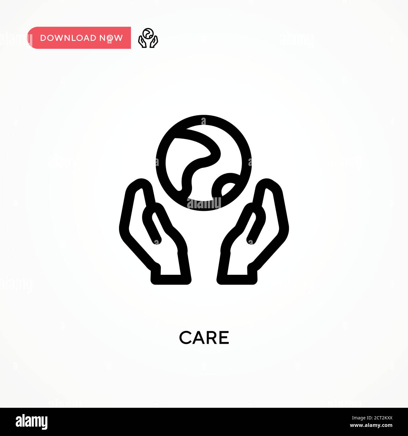 Care Simple vector icon. Modern, simple flat vector illustration for ...