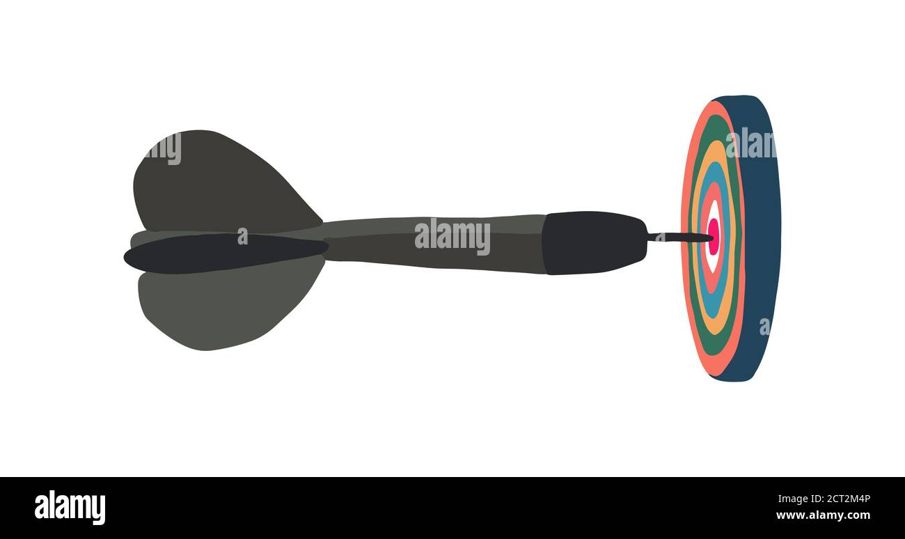 arrow hits the target side view Stock Vector Image & Art - Alamy