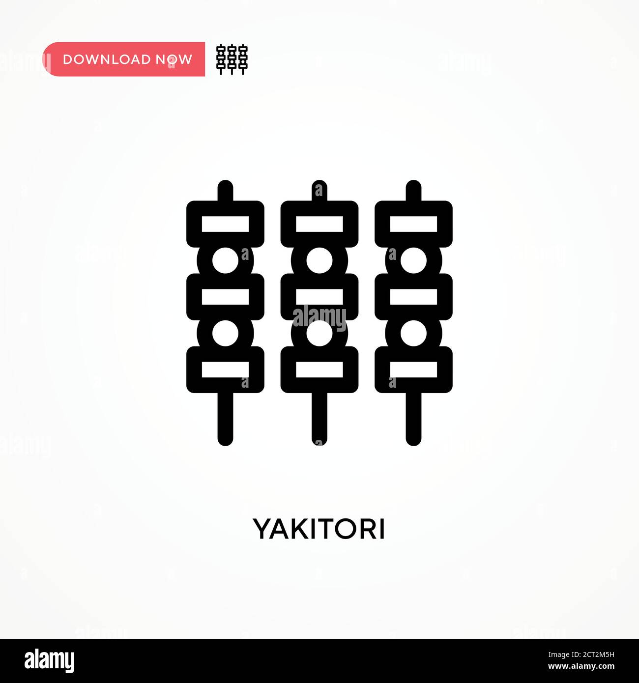 Yakitori Simple vector icon. Modern, simple flat vector illustration ...