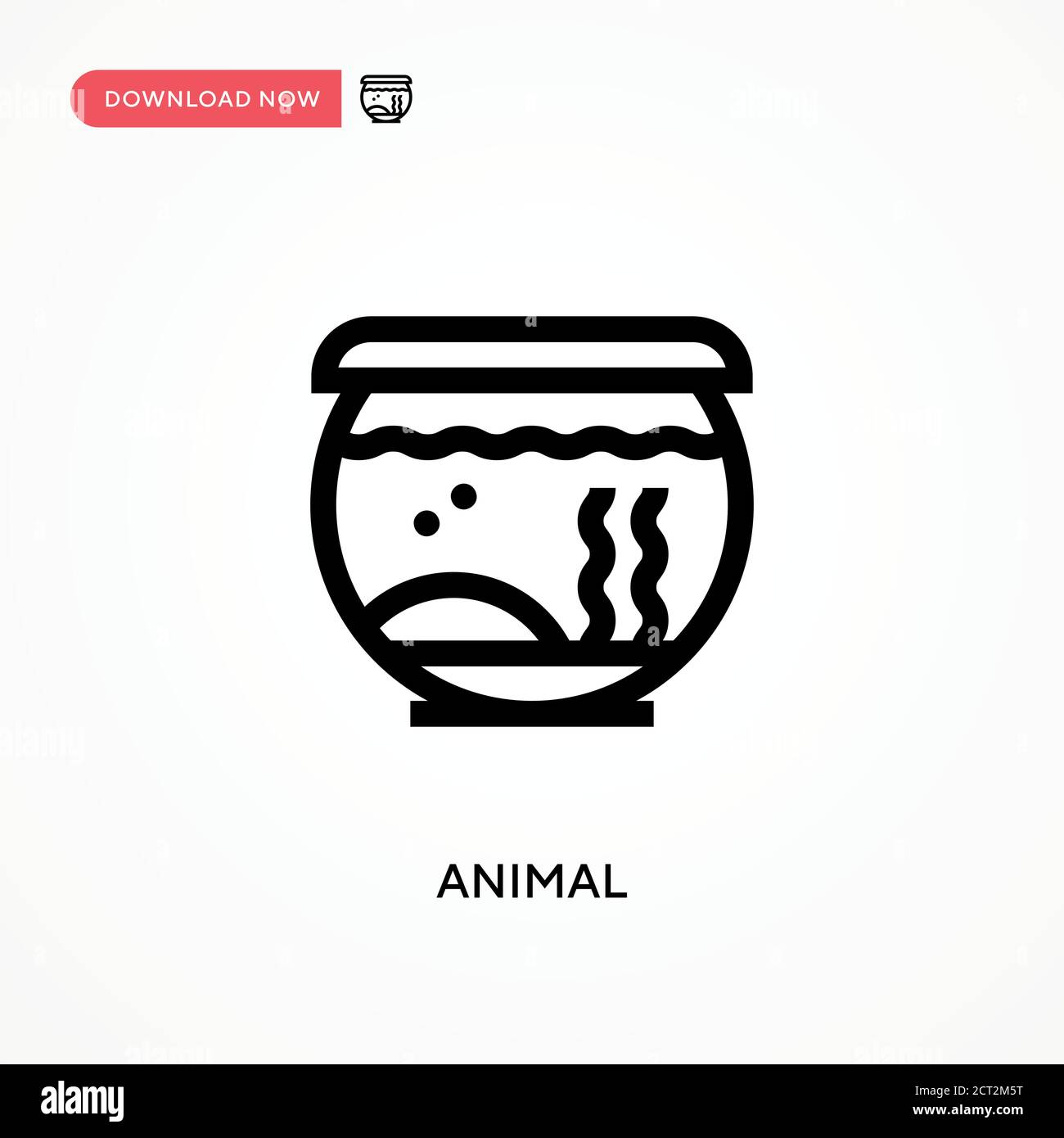 Animal Simple vector icon. Modern, simple flat vector illustration for ...