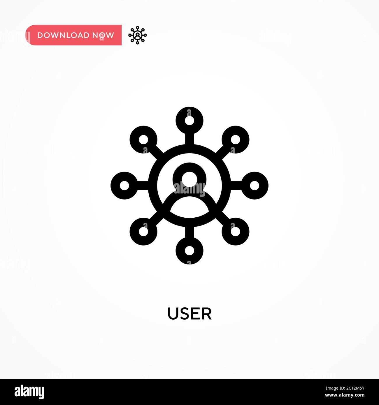 User Simple vector icon. Modern, simple flat vector illustration for ...