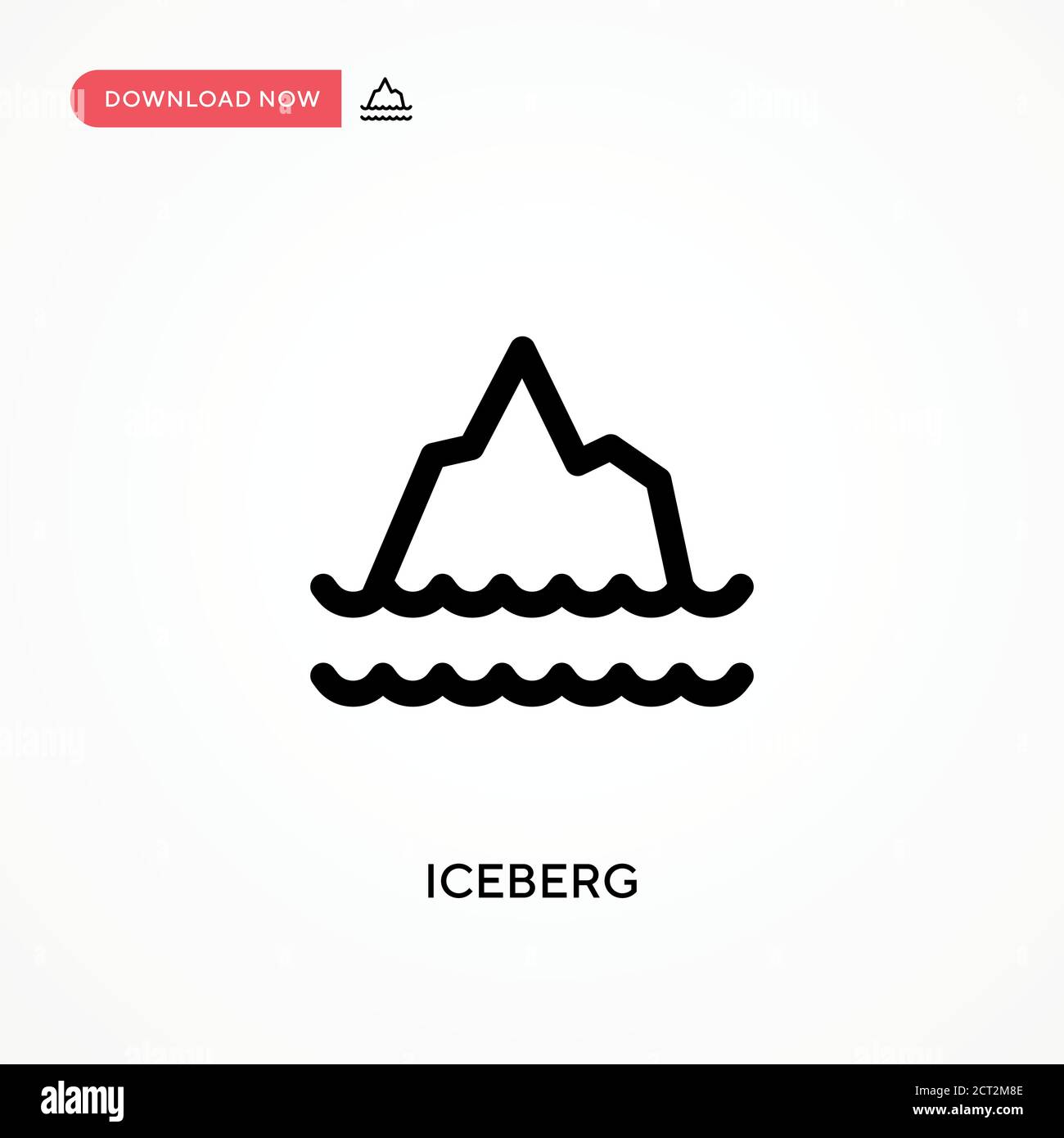 Iceberg Simple vector icon. Modern, simple flat vector illustration for ...
