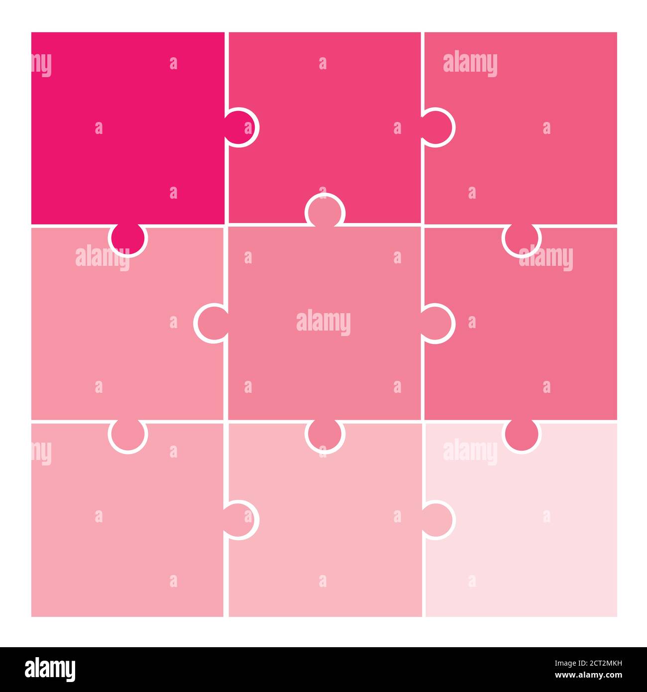 Pink Puzzle Piece Clip Art