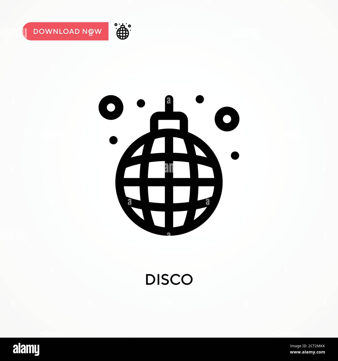 Disco Simple vector icon. Modern, simple flat vector illustration for ...