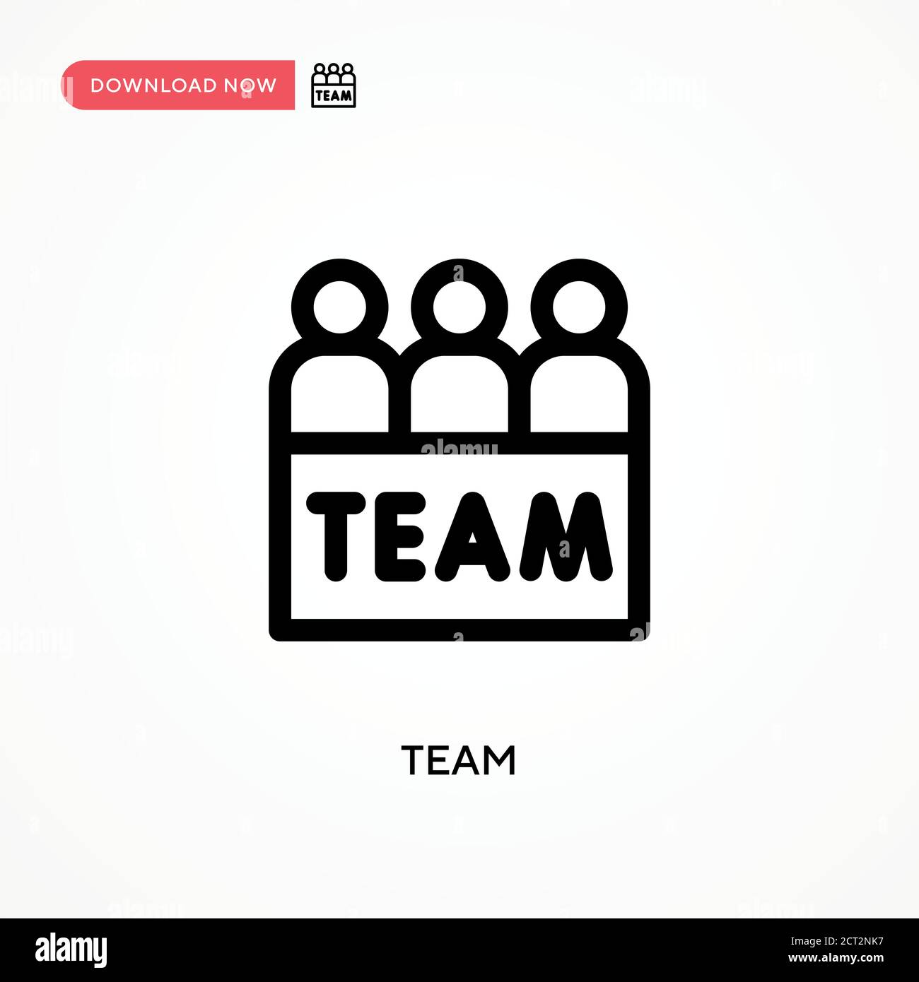 Team Simple vector icon. Modern, simple flat vector illustration for ...