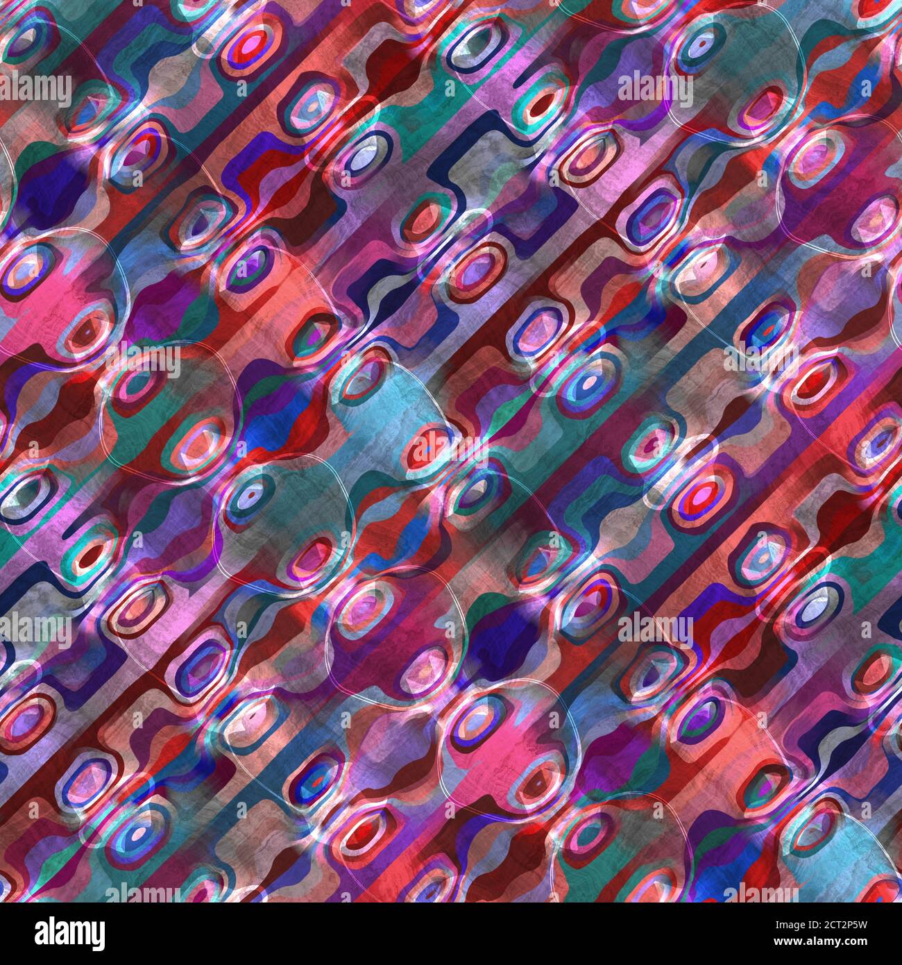 Vivid wavy warped digital bright seamless pattern Stock Photo - Alamy