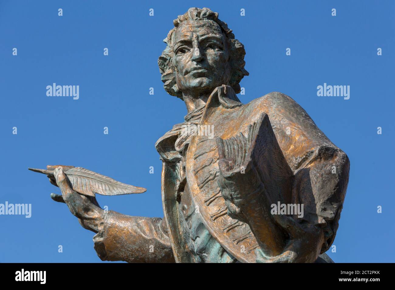 Statue of Thomas Paine (one of founding fathers of The United States ...