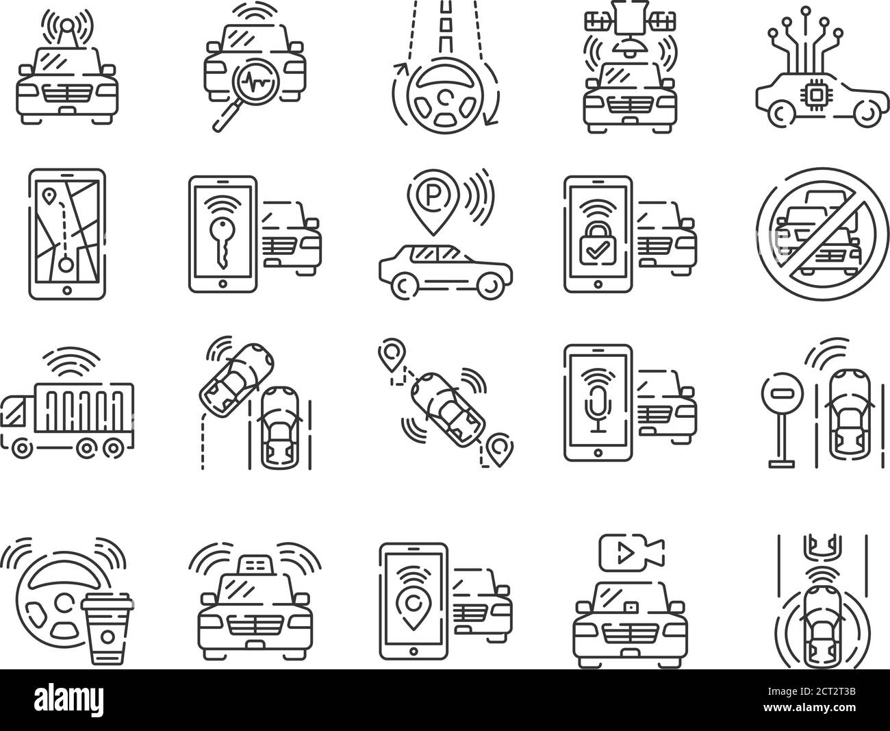 Autonomous delivery car Black and White Stock Photos & Images - Alamy