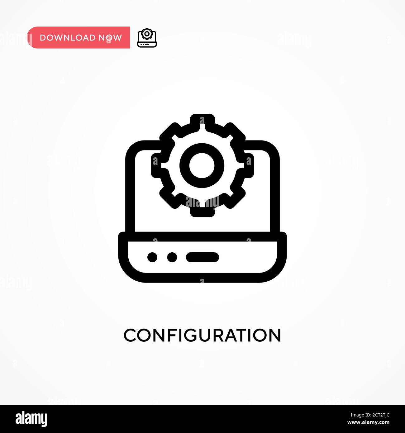Configuration Simple vector icon. Modern, simple flat vector ...