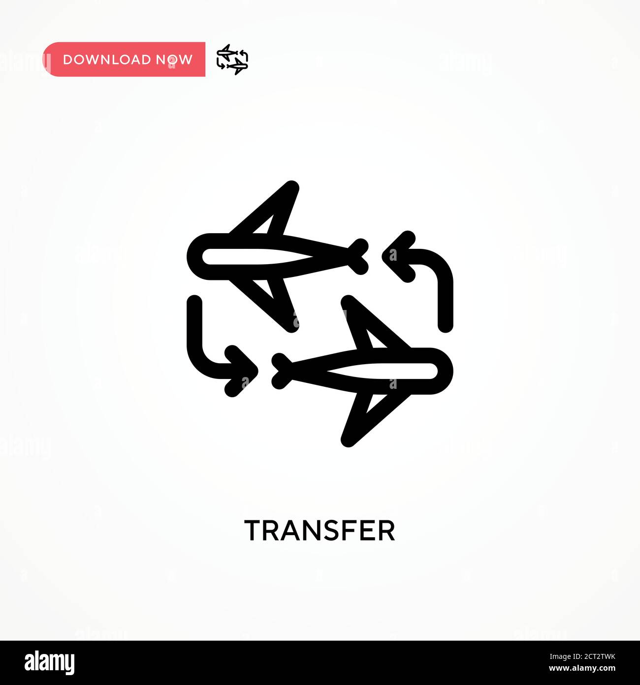 Transfer Simple vector icon. Modern, simple flat vector illustration ...