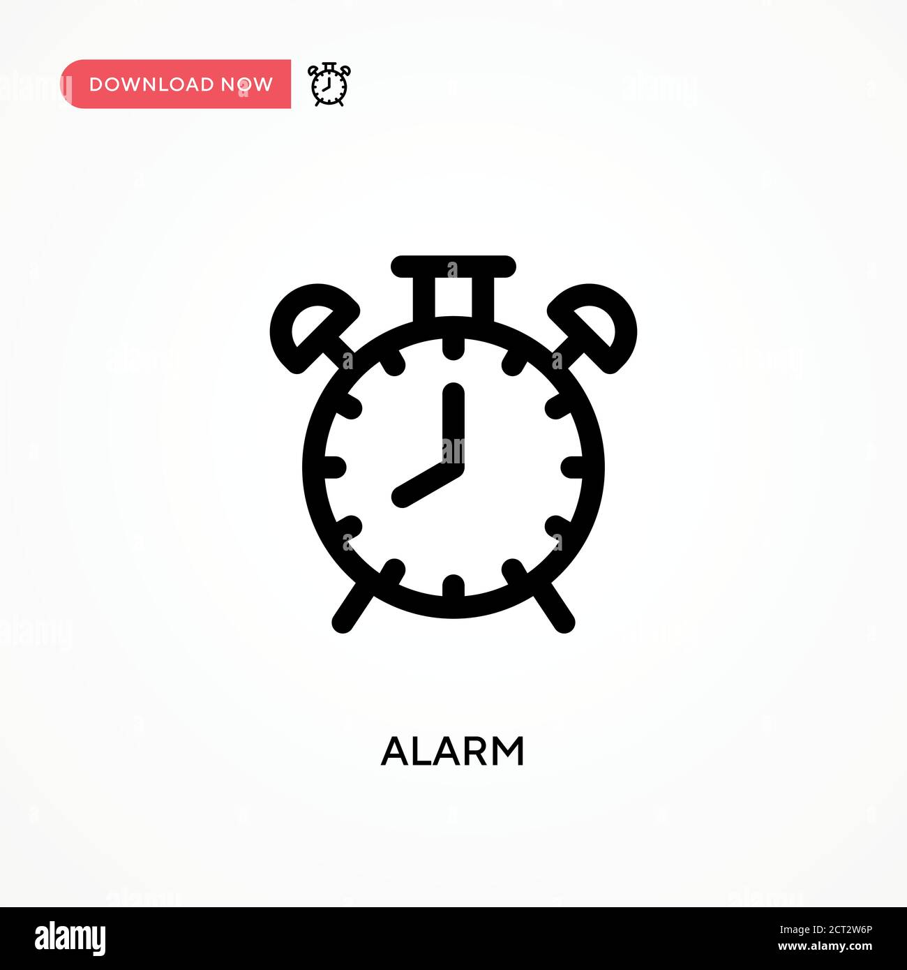 Alarm Simple vector icon. Modern, simple flat vector illustration for ...