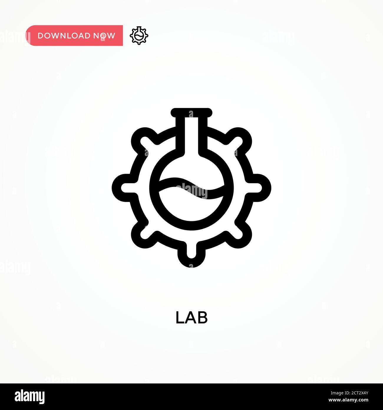 Lab Simple vector icon. Modern, simple flat vector illustration for web ...