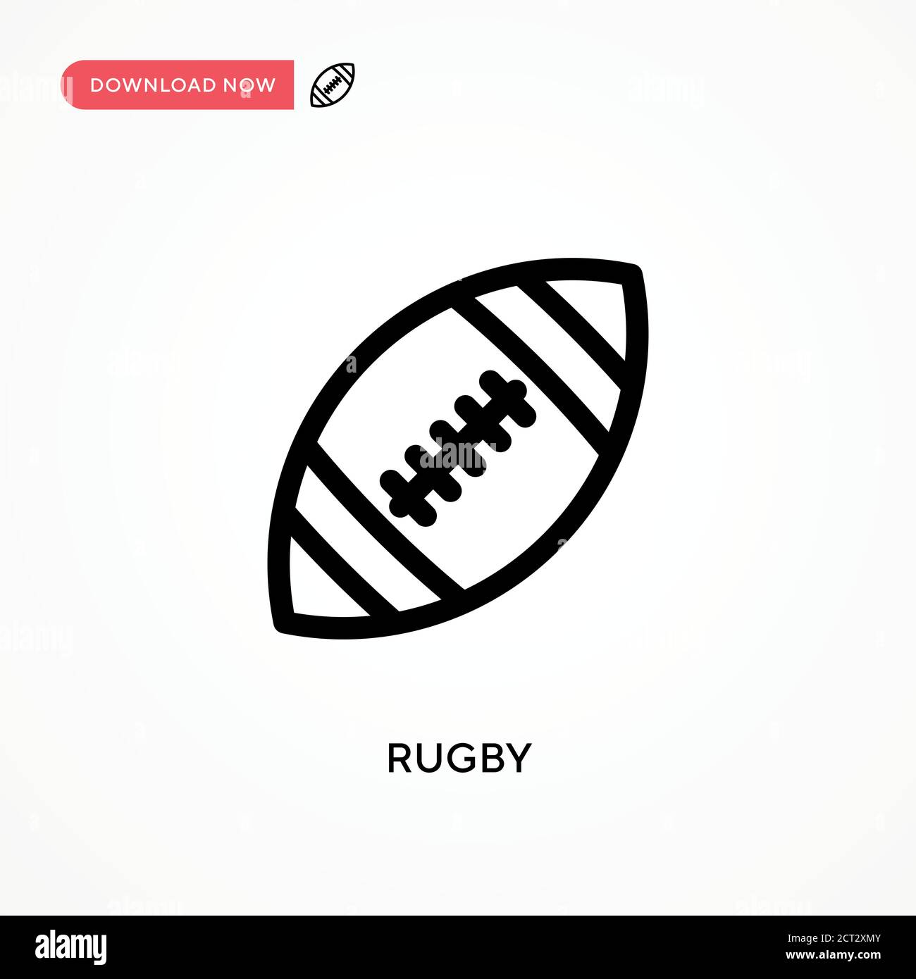 Rugby Simple vector icon. Modern, simple flat vector illustration for ...