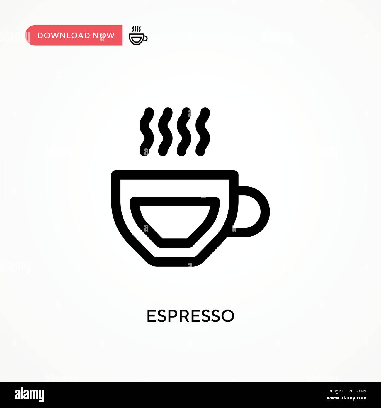 Espresso Simple vector icon. Modern, simple flat vector illustration ...