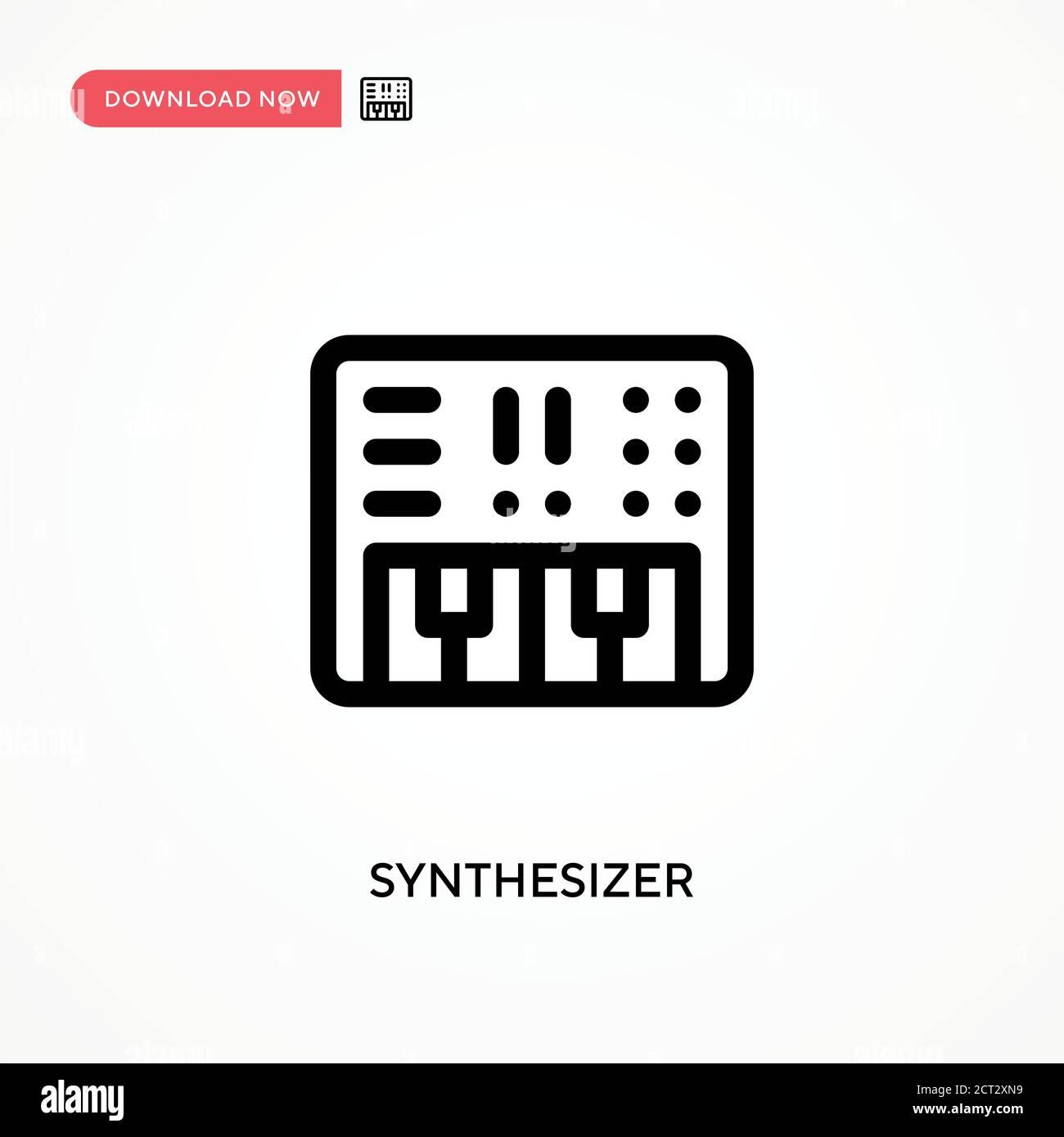 Synthesizer Simple vector icon. Modern, simple flat vector illustration ...