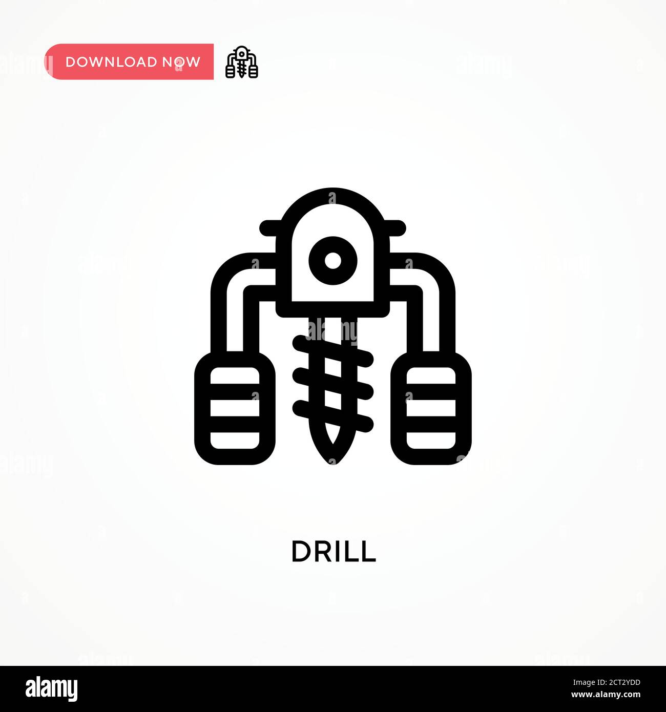 Drill Simple vector icon. Modern, simple flat vector illustration for ...