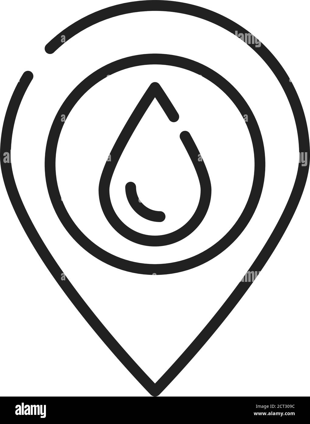 Blood bank location black line icon. Transfusion,donation, charity ...