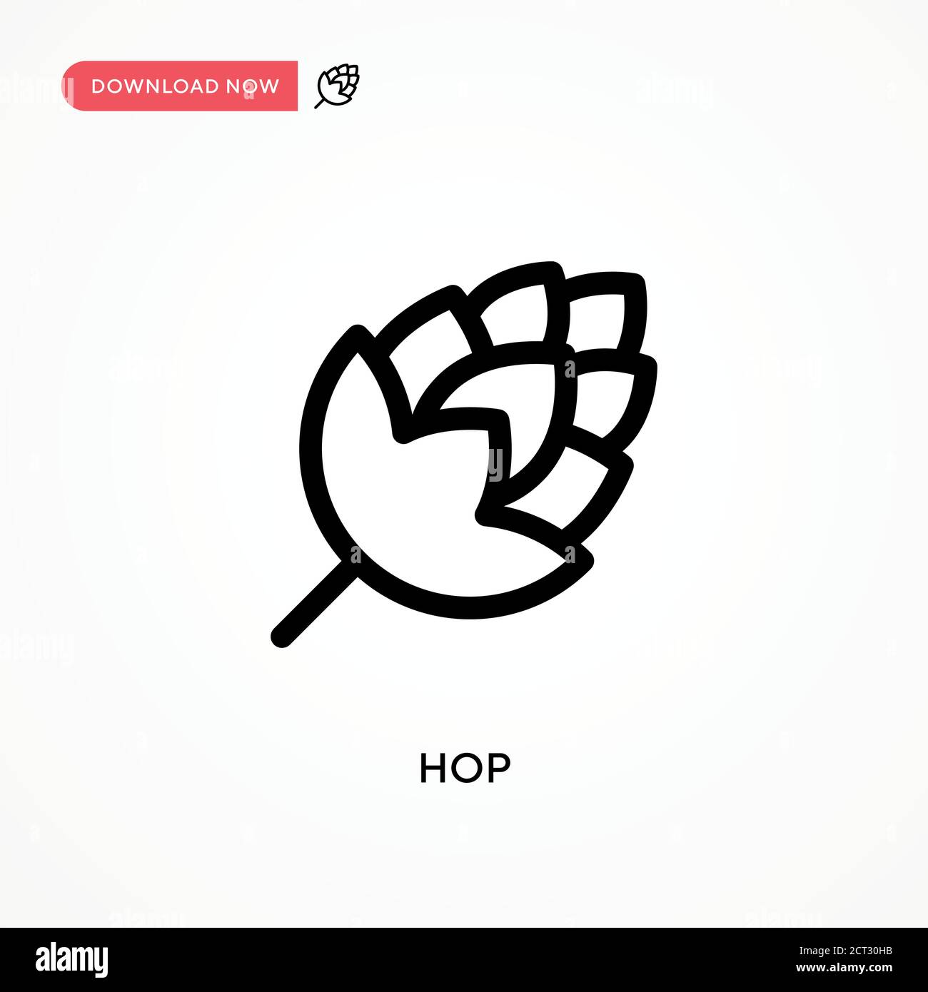 Hop Simple vector icon. Modern, simple flat vector illustration for web ...