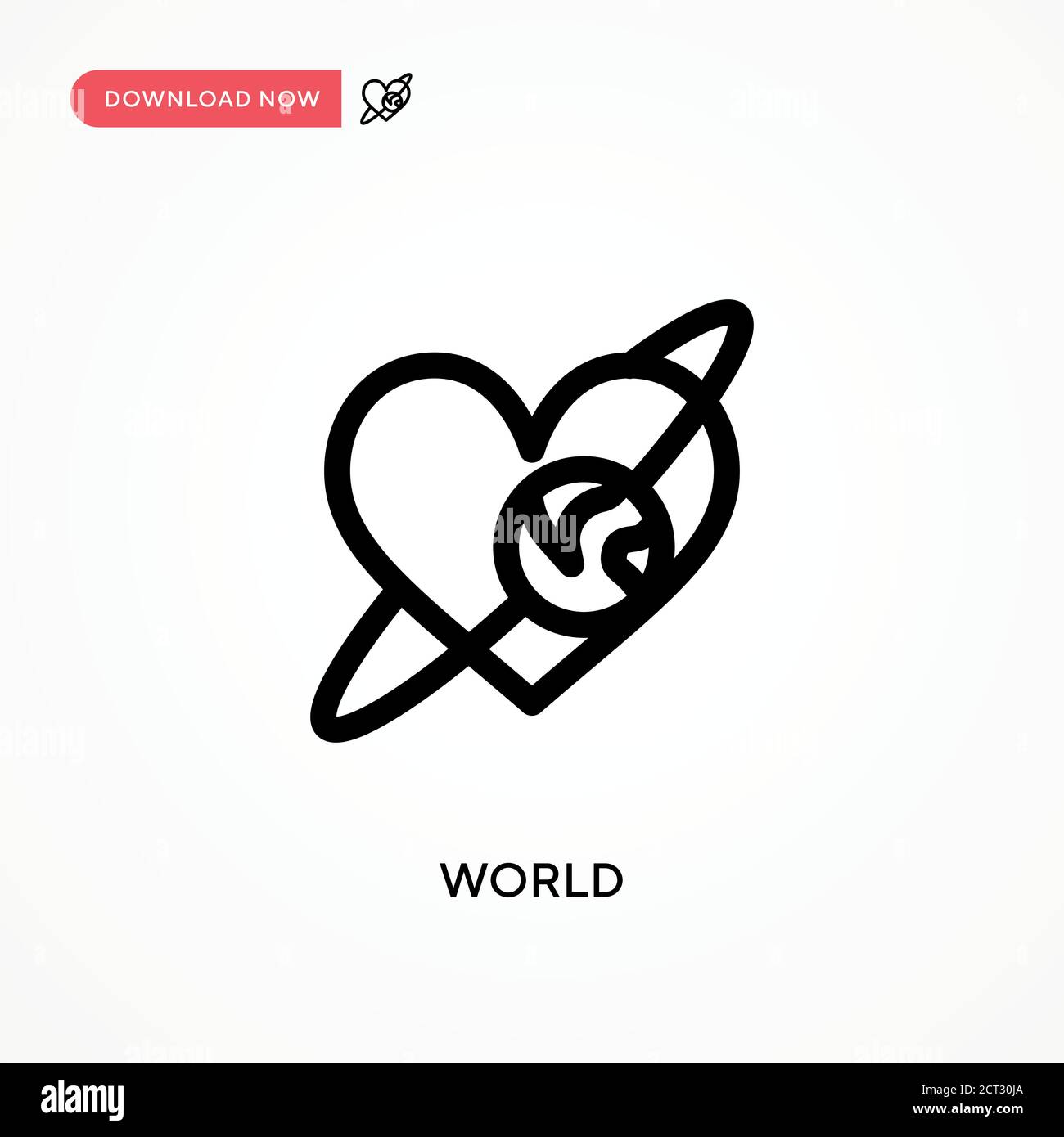 World Simple vector icon. Modern, simple flat vector illustration for ...