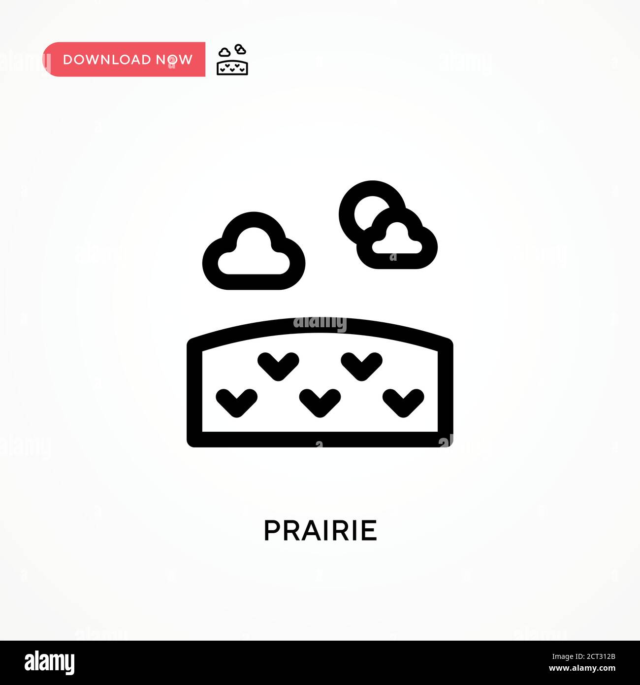 Prairie Simple vector icon. Modern, simple flat vector illustration for ...