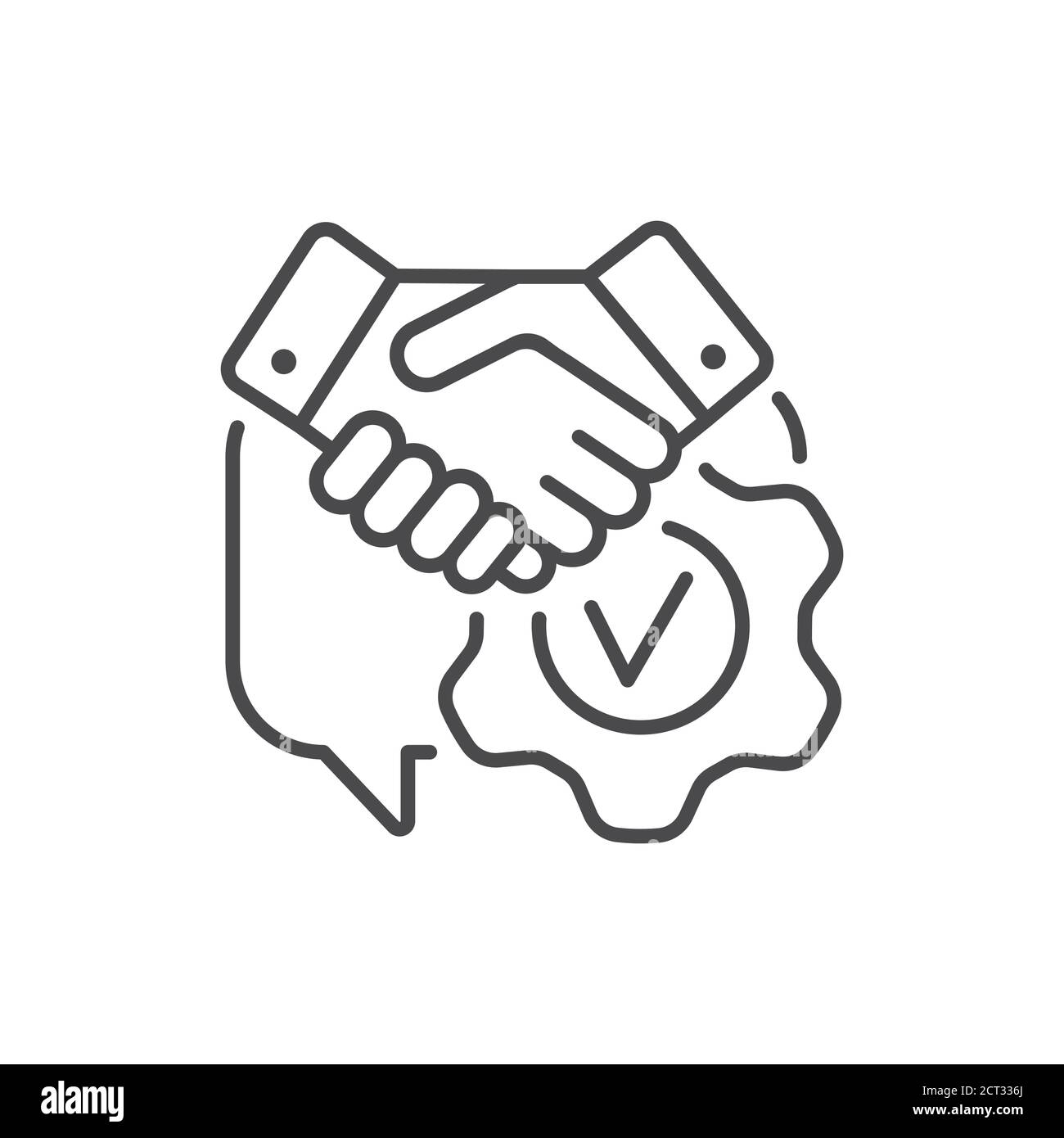Cooperation black line icon. Soft skills. Pictogram for web, mobile app ...