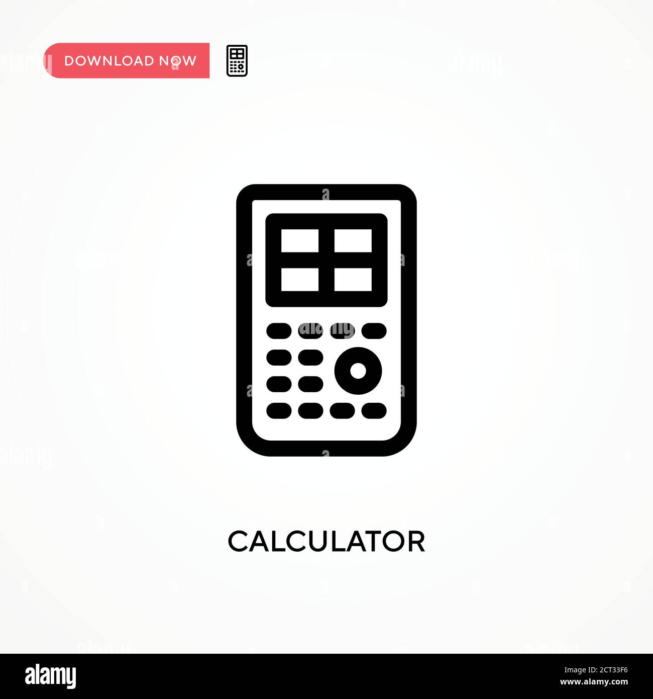 Calculator Simple vector icon. Modern, simple flat vector illustration ...