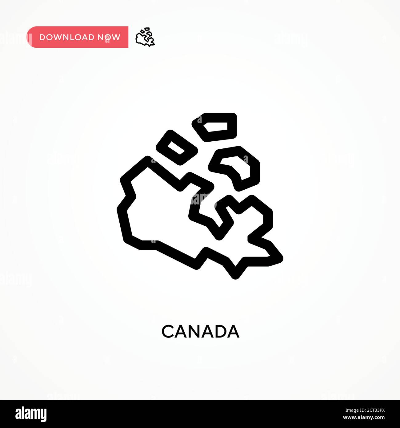Canada Simple vector icon. Modern, simple flat vector illustration for ...
