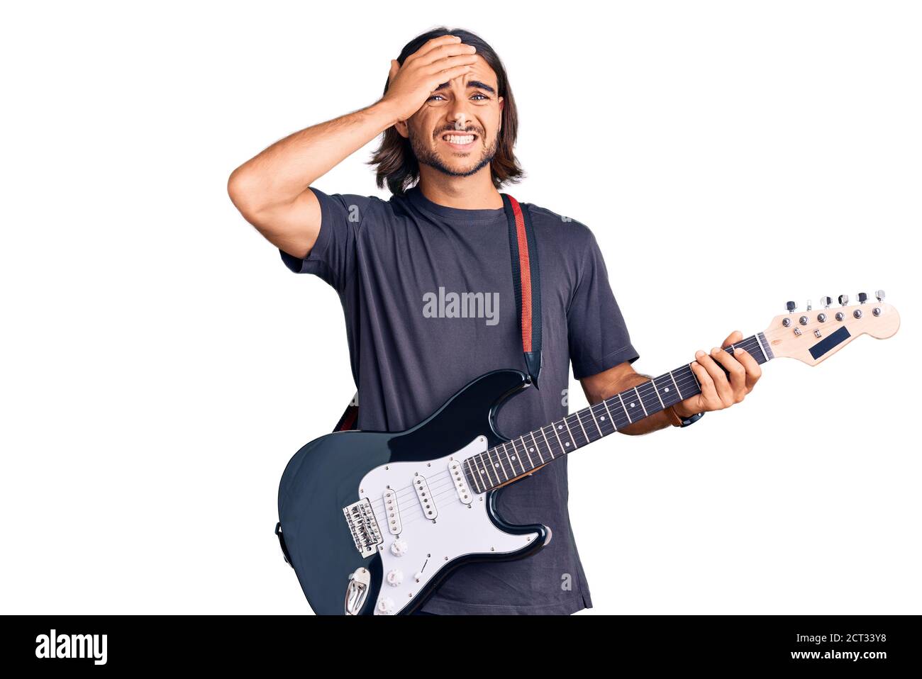 Man playing music worried hi-res stock photography and images - Alamy