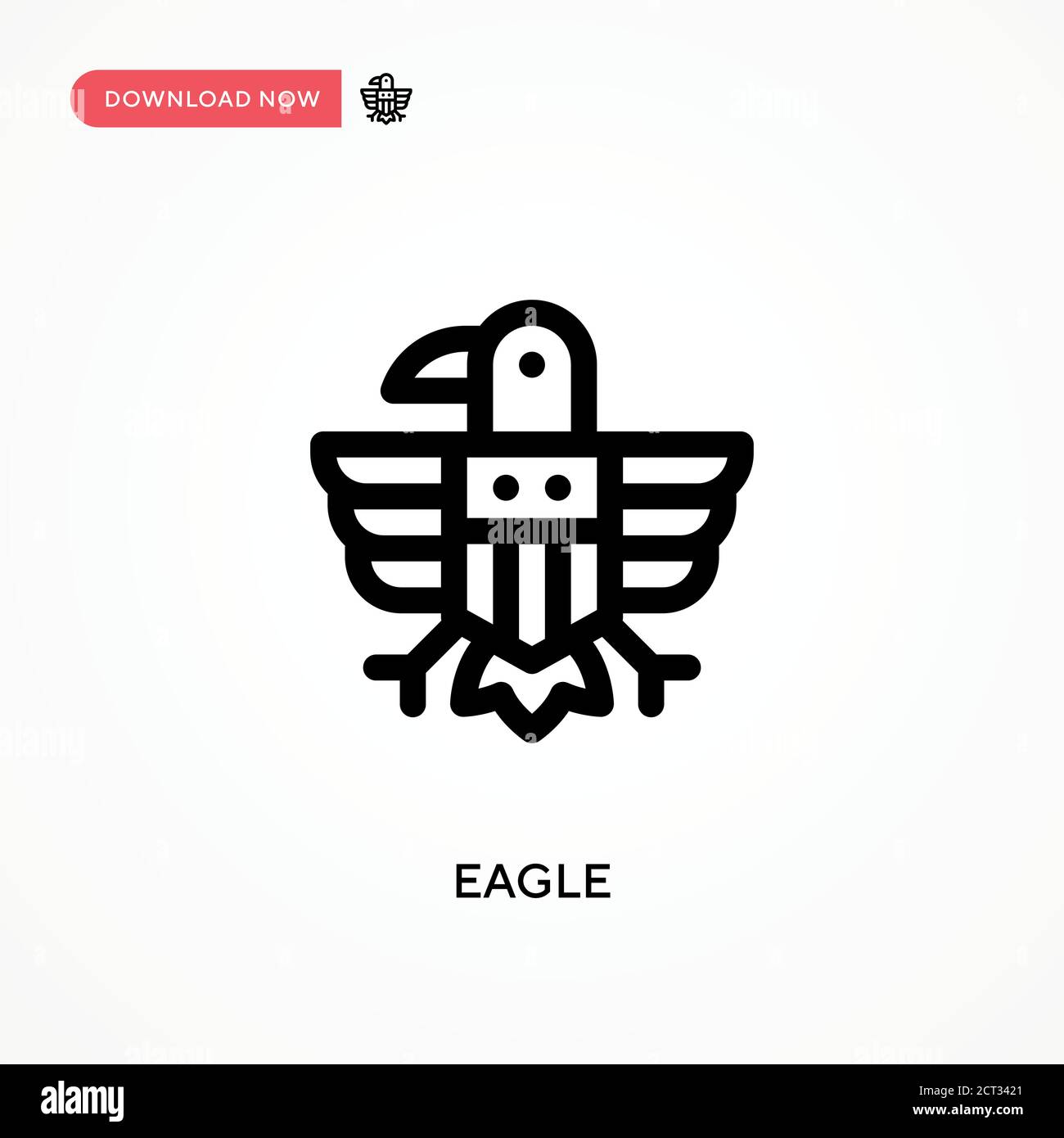 Eagle Simple vector icon. Modern, simple flat vector illustration for ...