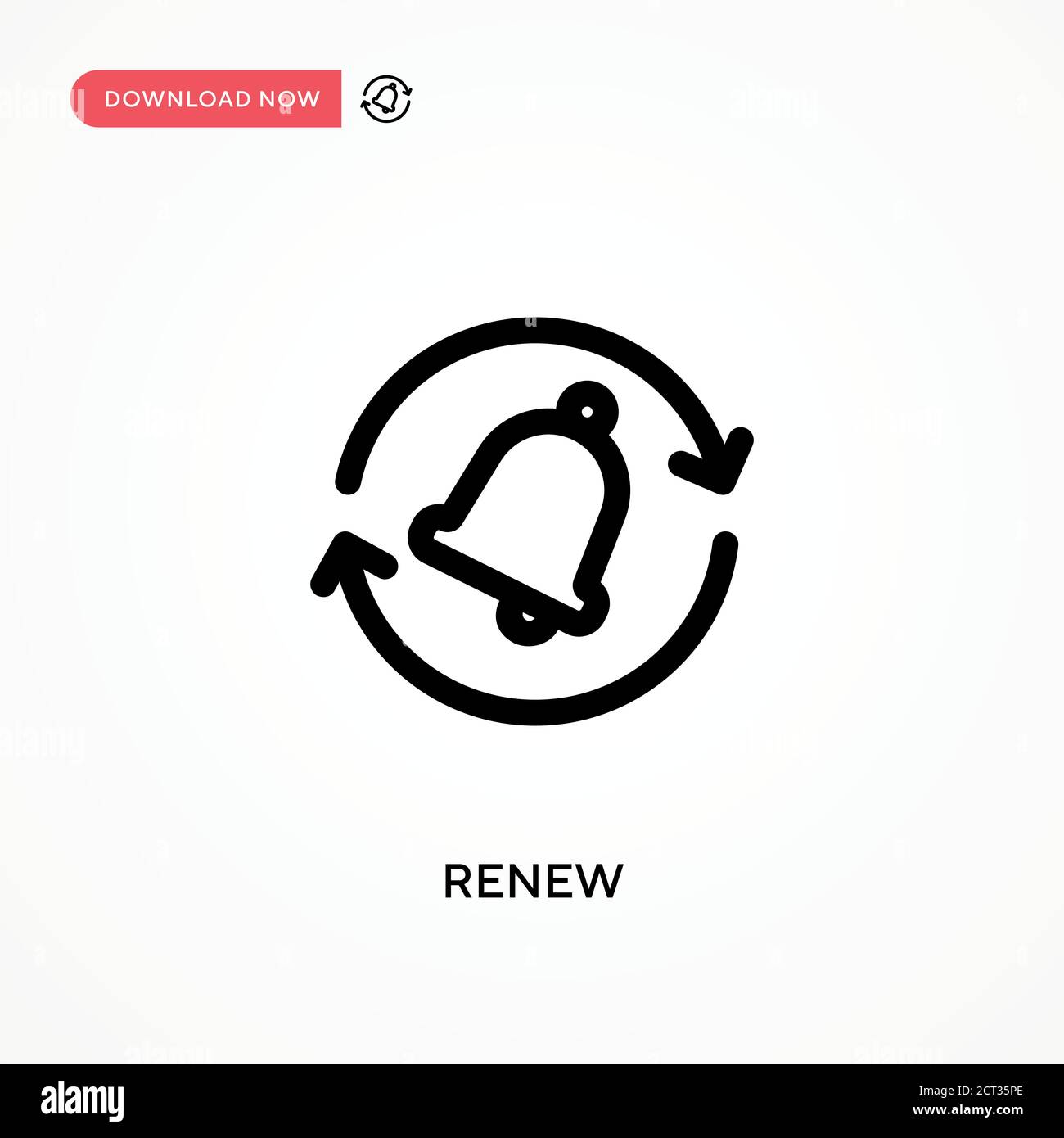 Renew Simple vector icon. Modern, simple flat vector illustration for ...