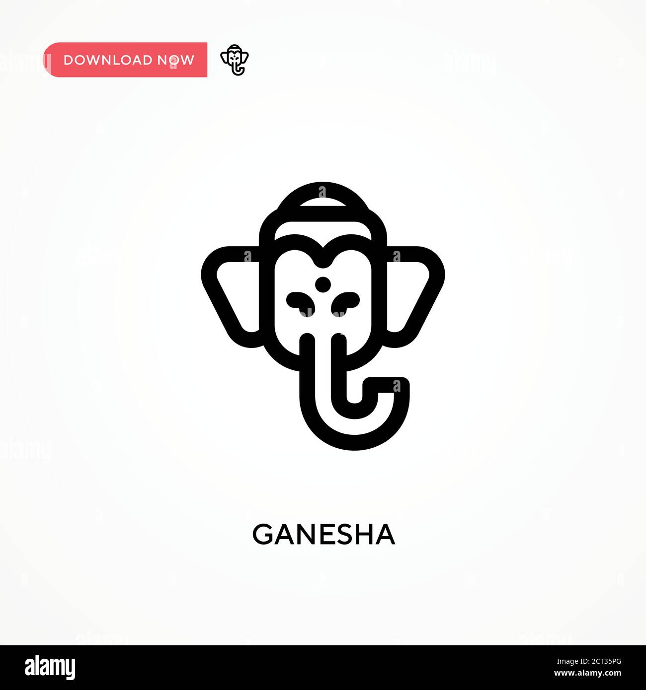 Ganesh icon vector vectors hi-res stock photography and images - Alamy