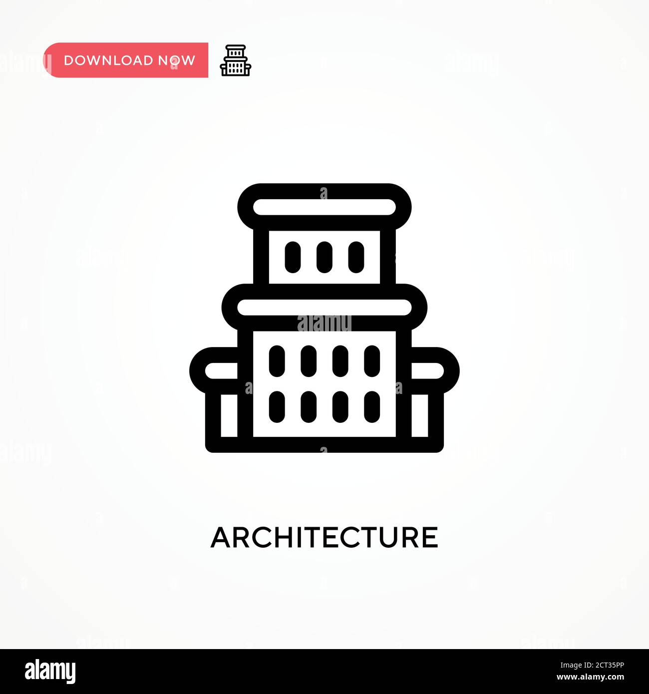 Architecture Simple vector icon. Modern, simple flat vector ...